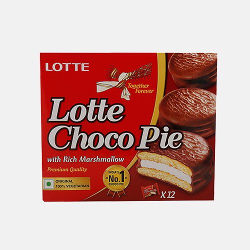 Lotte Choco Pie Creamfilled Biscuit 168Gm - Add2Bag
